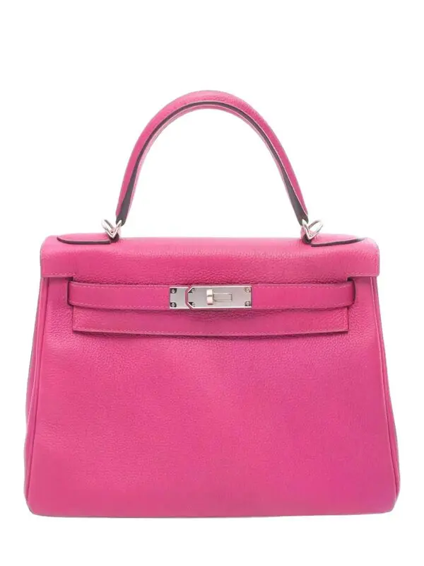 Hermès 2018 28 Kelly Togo Tote Bag - Pink