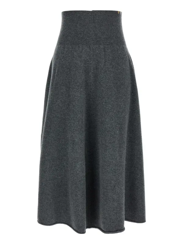 Extreme Cashmere A-line Skirt - Grey