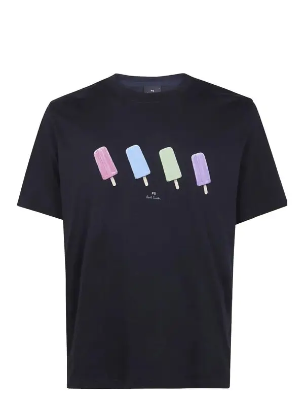 Paul Smith Graphic Print Crewneck T-shirt - Black