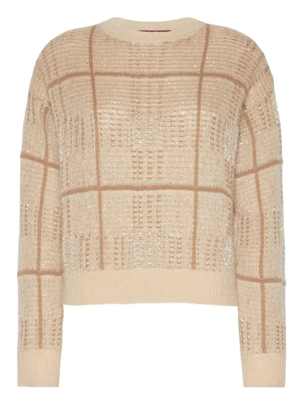 Max Mara Mstgondola Boxy Fit Jumper - Ecru