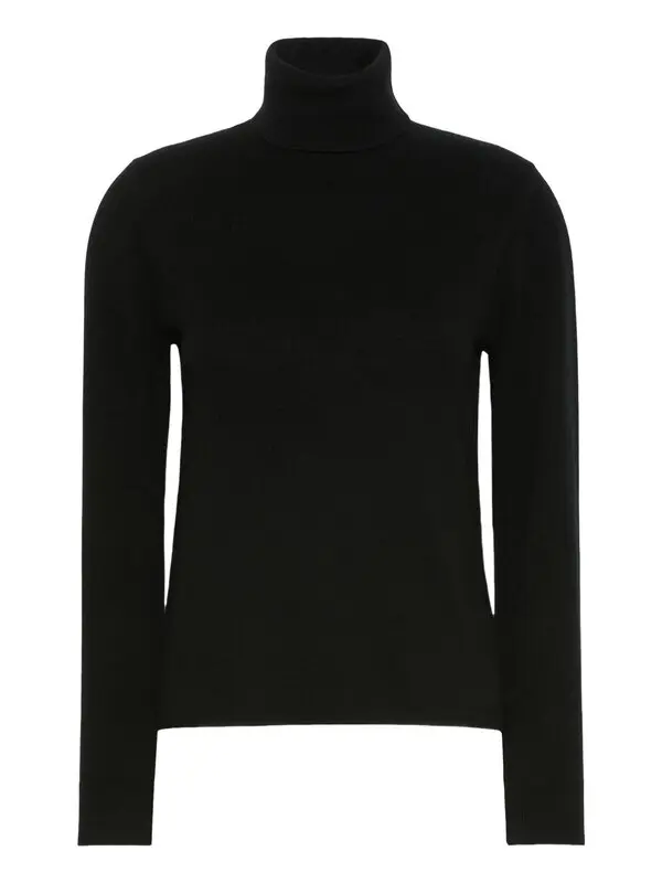 Max Mara Educata Roll Neck Jumper - Black