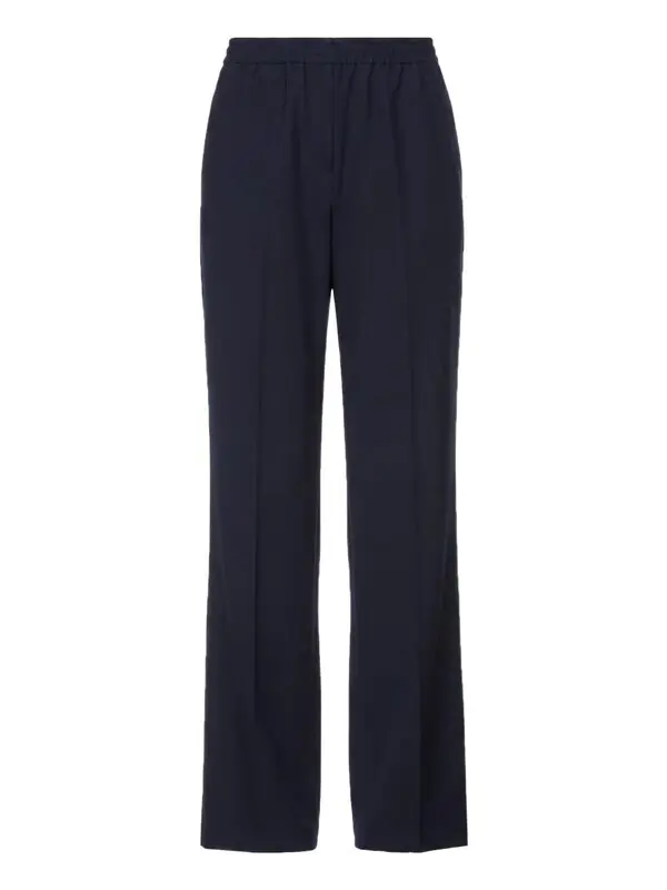 Max Mara Straight-leg Minimalist Trousers - Blue