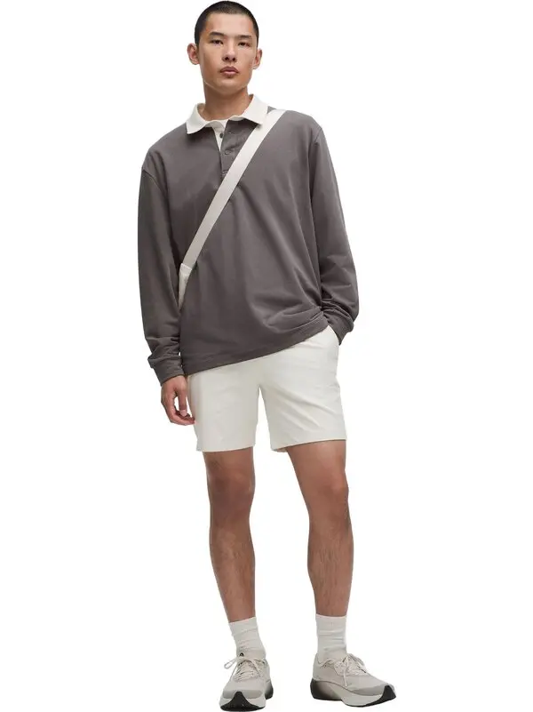 Lululemon Abc Classic-fit Short 7 - Light Ivory