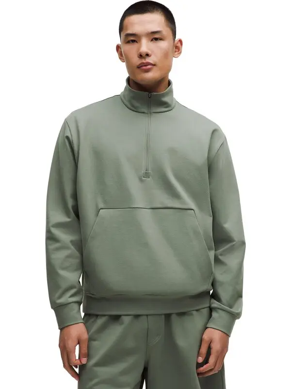 Lululemon Heavyweight Soft Jersey Half Zip - Willow Leaf