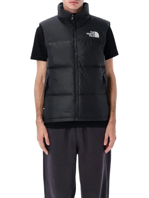 The North Face 1996 Retro Nuptse Boxy Down Gilet With Stowable Hood - Nero