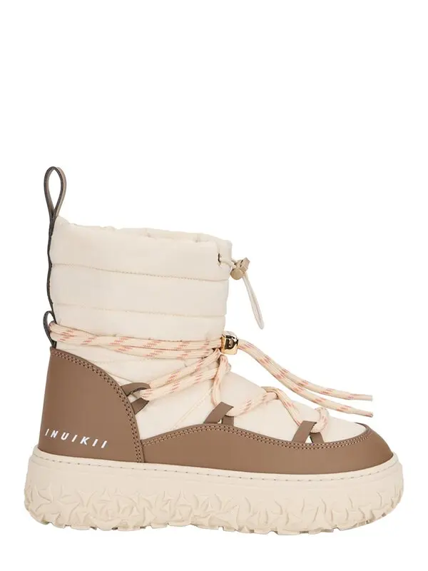 Inuikii Mountain Boots In Technical Fabric With Lace-up Closure - Beige