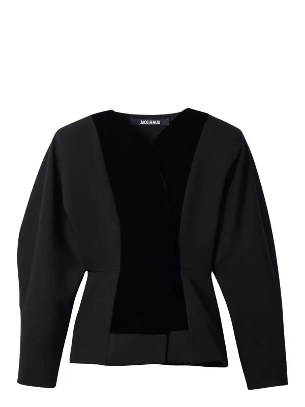 Jacquemus Tailored Open-front Jacket - Black