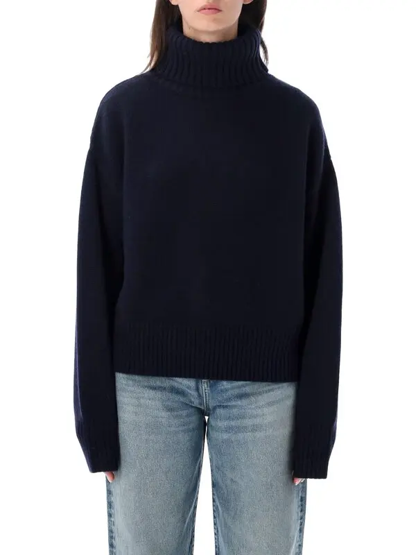 Extreme Cashmere Oversized Cashmere Turtleneck Sweater - Blu