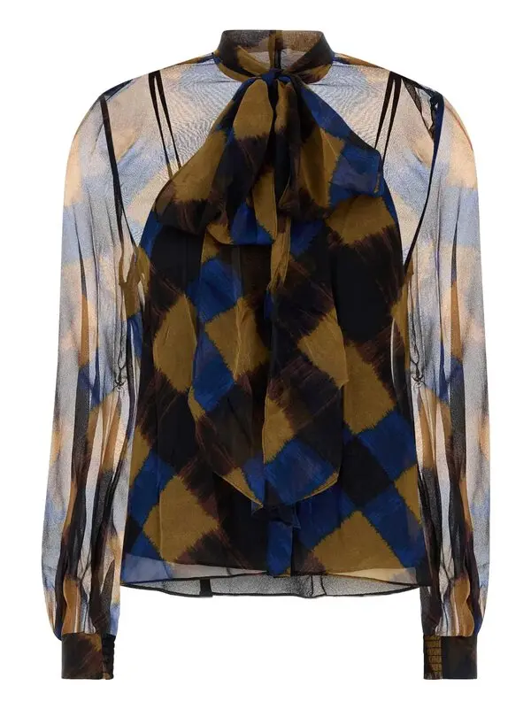 Diane Von Furstenberg Silk Garcelle Shirt - Printed