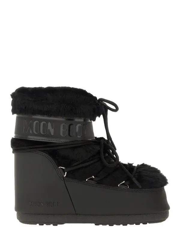 Moon Boot Icon Low Mini Boots - Black