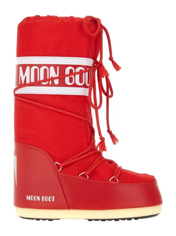 Moon Boot Icon Mini Boots - Red