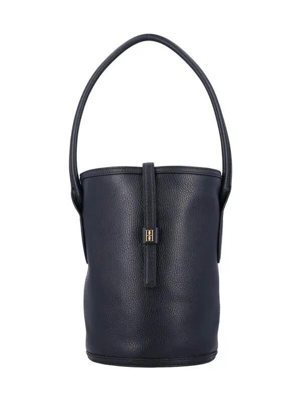 BY MALENE BIRGER Leather Bucket Shoulder Bag - Nero