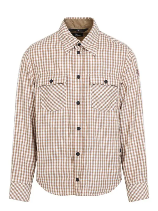 Moncler Cotton Lyocell Shirt - Brown