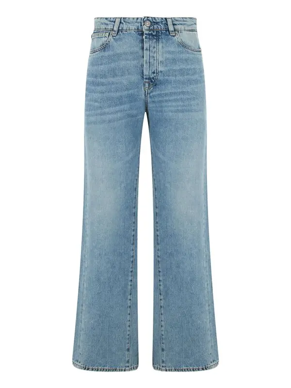Our Legacy Loose Straight Jeans In Organic Cotton Denim - Blue