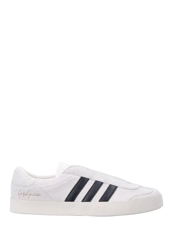 Y3 Gazelle Sneaker With Suede Upper And Contrasting 3-stripes - Beige