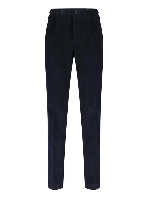 Incotex Slim-fit Cotton Blend Trousers - Blue