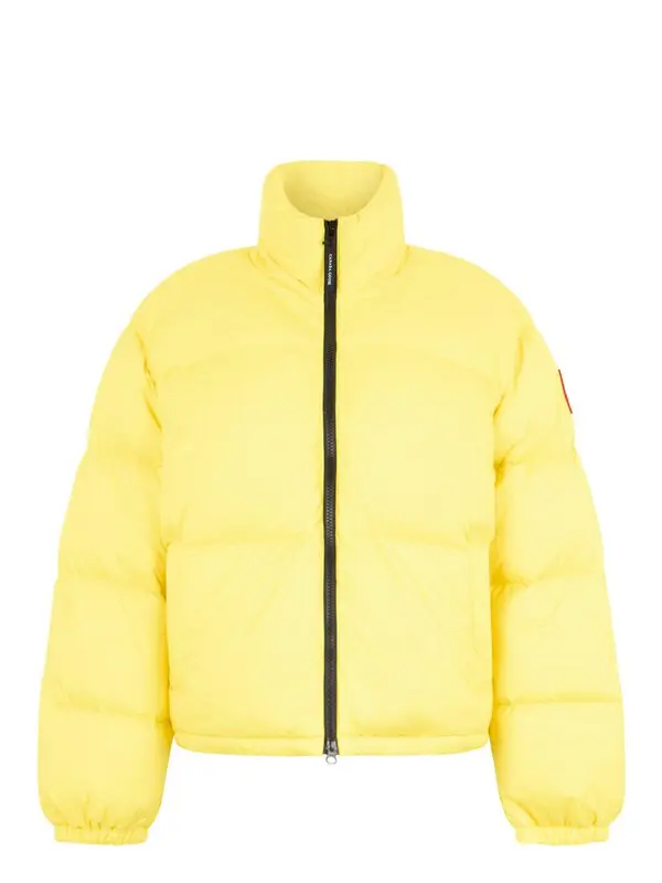 Canada Goose Padded Zip-front Jacket With High Collar For - Yellow