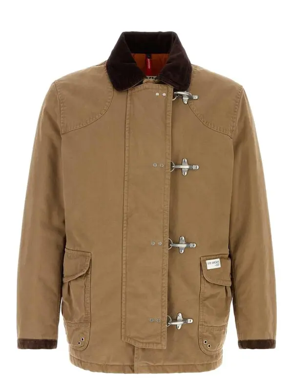 FAY Biscuit Cotton Padded Jacket - Camel