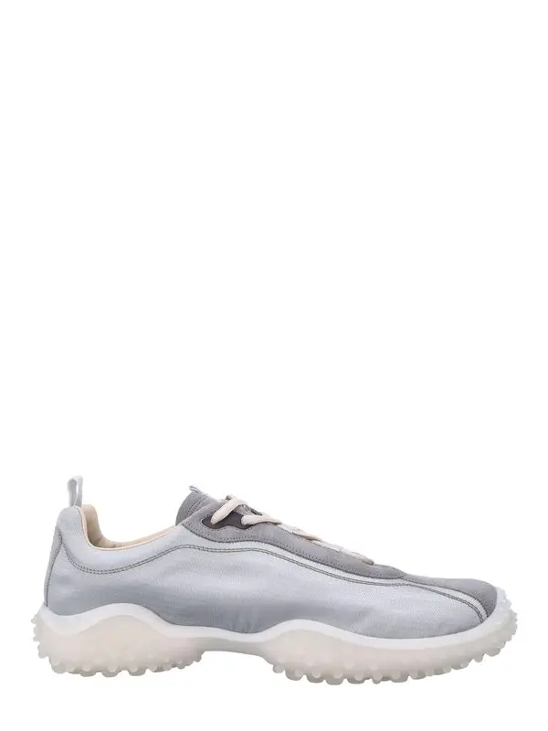 Miu Miu Miu Mini Bubble Sneaker In Technical Fabric And Suede - Cloudy Grey