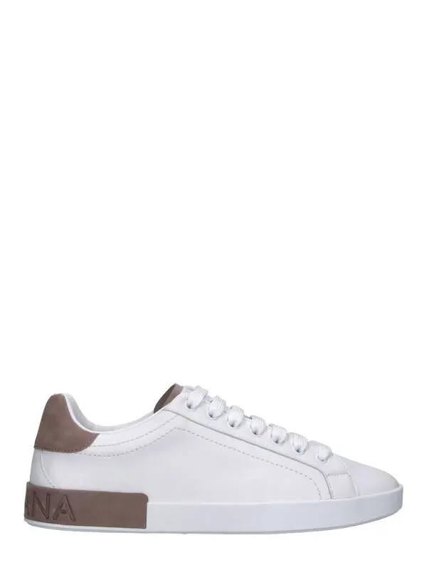 Dolce & Gabbana Leather Low-top Sneaker - White