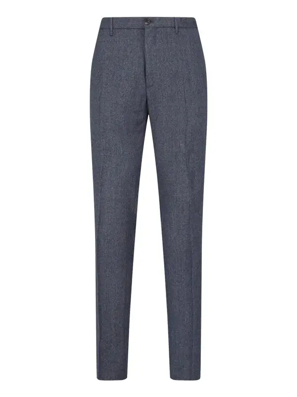 Incotex Tailored Wool Trousers - Grey