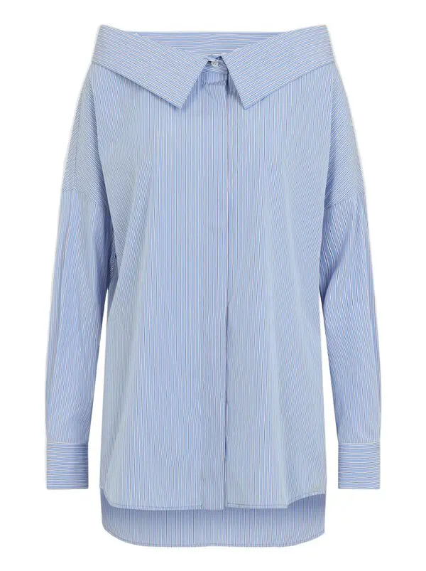 Balenciaga Oversized Stola Shirt - Blue