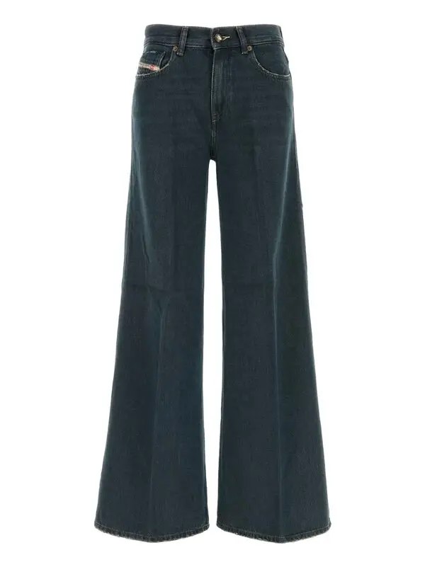DIESEL® D-akemi Wide-leg Denim Jeans - Blue