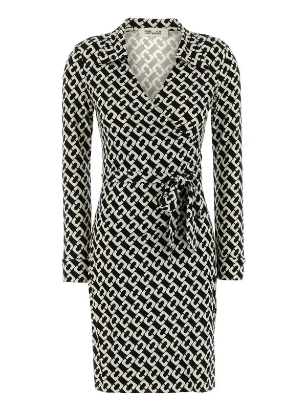 Diane Von Furstenberg Silk T-shirt New Jeanne Mini Dress - Printed