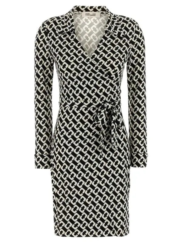 Diane Von Furstenberg Silk T-shirt New Jeanne Mini Dress - Printed