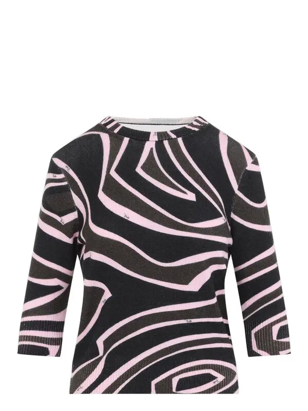 Emilio Pucci Long-sleeve Knit Top - Multicolour