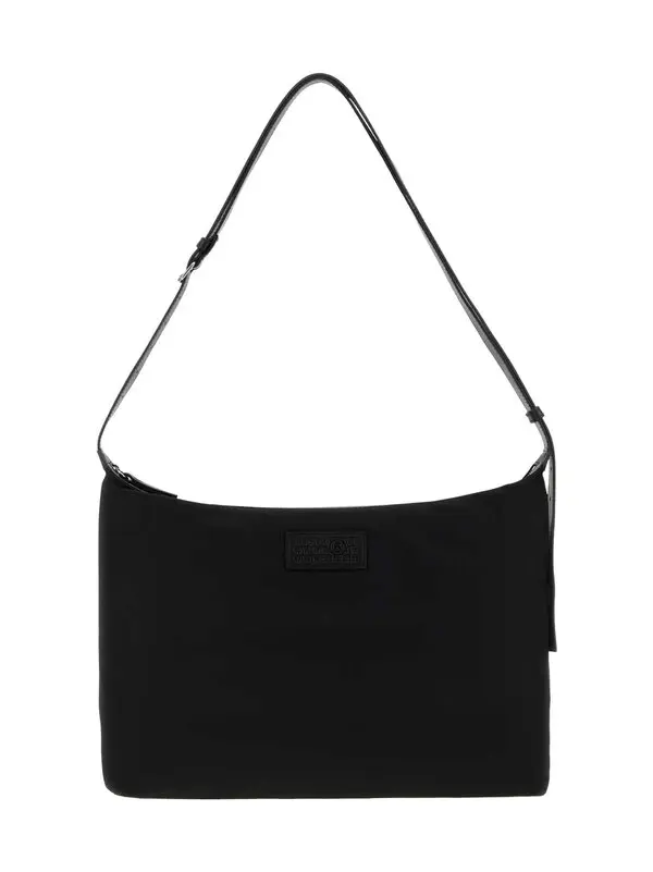 MAISON MARGIELA Canvas Shopping Handbag With Adjustable Shoulder Strap - Black