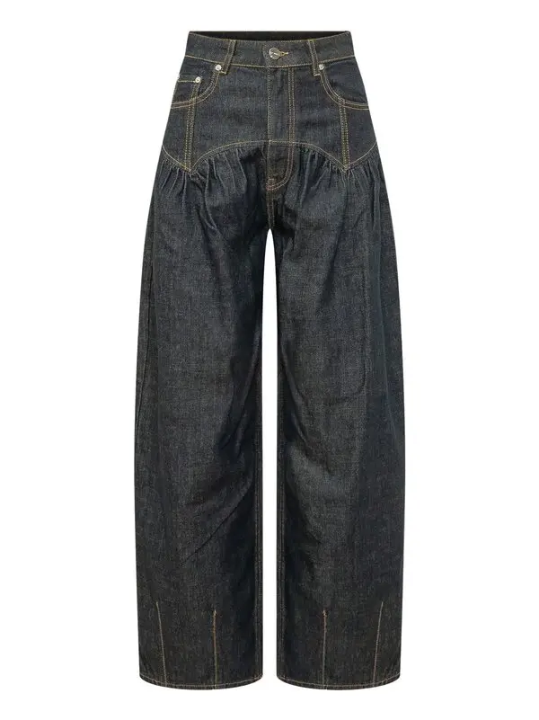 GANNI Denim Corset Jeans - Rinse