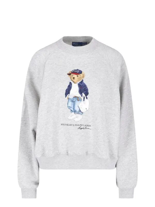 Polo Ralph Lauren Graphic Crewneck Sweatshirt - Grey