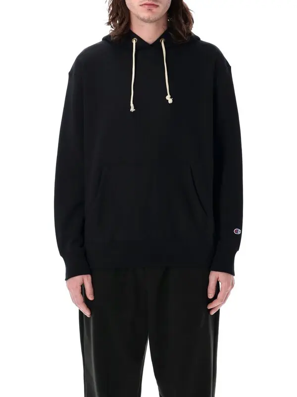 Champion Hooded Sweatshirt With Kangaroo Pocket - Nero