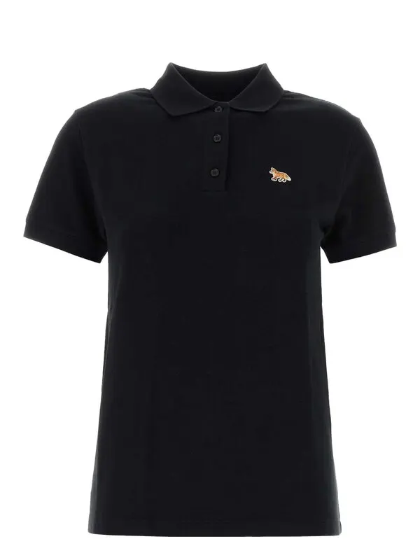 Maison Kitsuné Baby Fox Regular Polo - Black