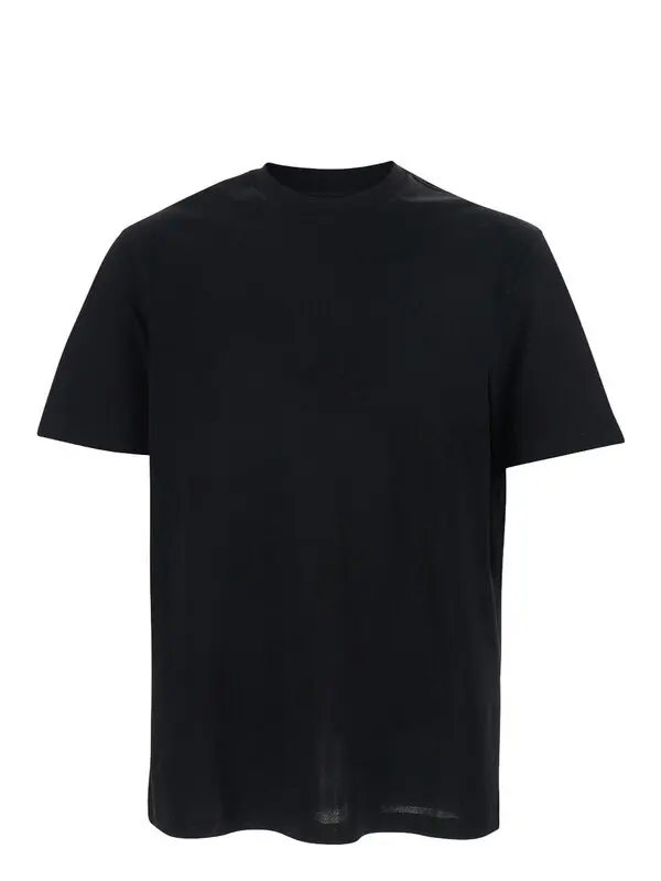 Emporio Armani Classic Logo Cotton T-shirt - Black