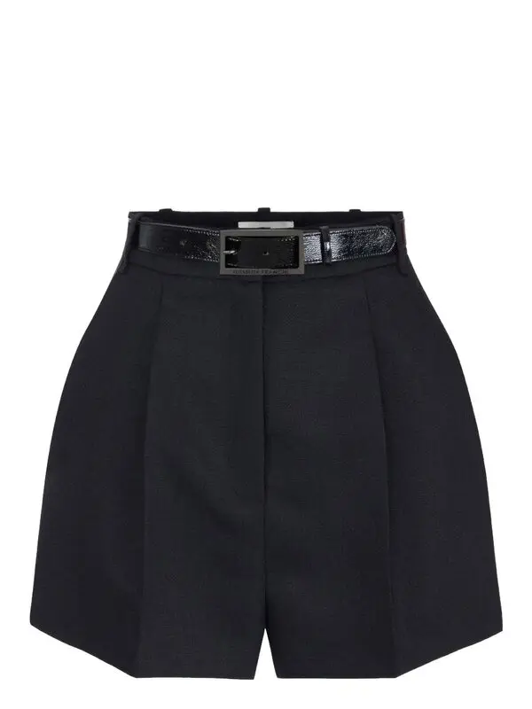 Elisabetta Franchi Wool Shorts - Black