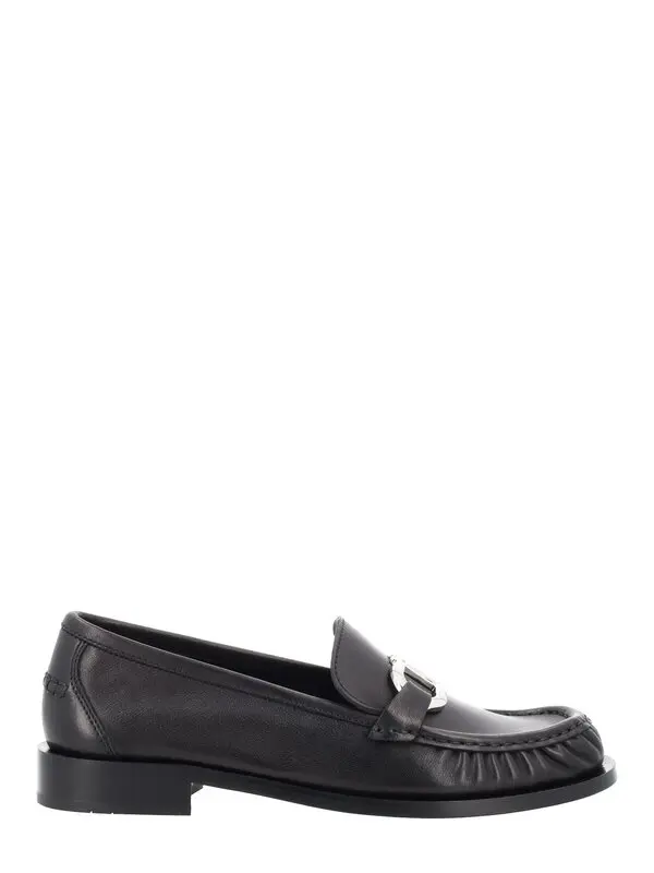 FERRAGAMO Mocassino Con Dettaglio "gancini - Black