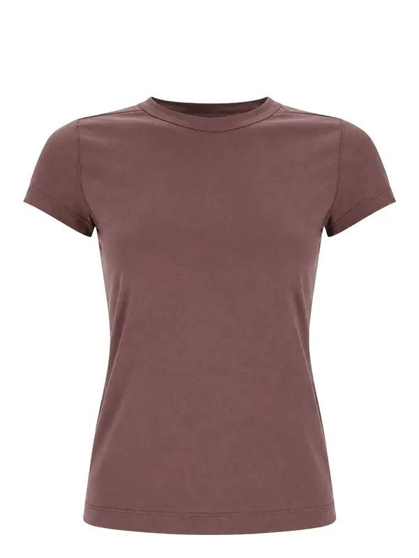Rick Owens T-shirt Cropped "level T - Pink