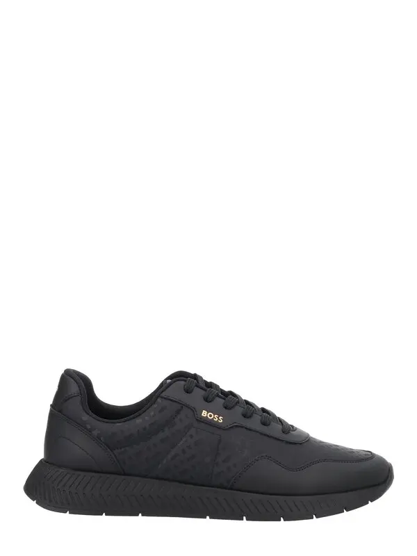 BOSS Sneaker Con Monogrammi - Black