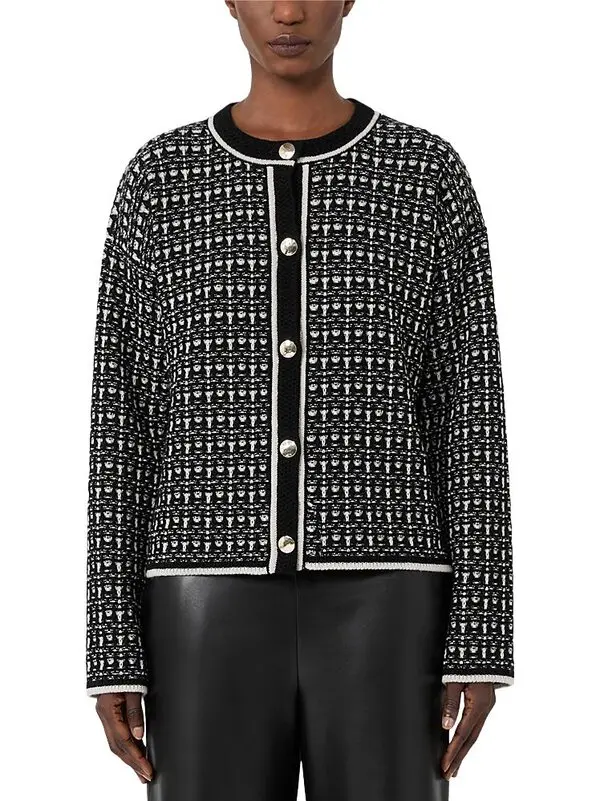 Max Mara Smmamico Cashmere Wool Cardigan - Black