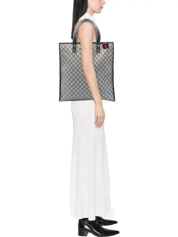 Gucci 2016-2026 Gg Supreme Web Tote Bag - Neutrals