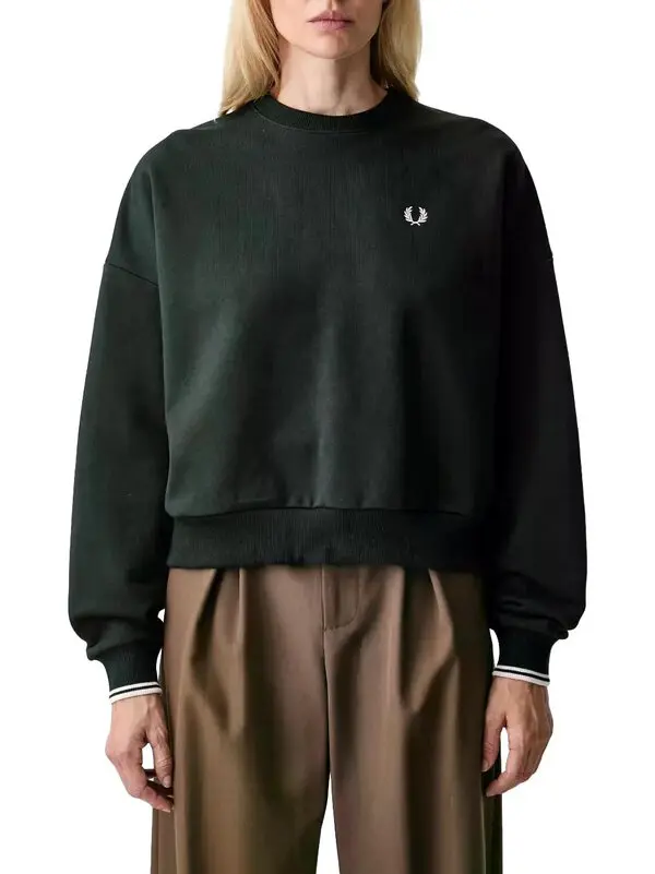 Fred Perry Logo-embroidered Sweatshirt - Green