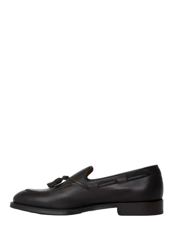 DOUCAL'S Tassel Leather Loafers - Brown