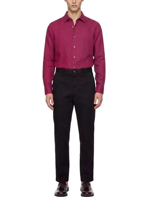 Canali Straight-leg Trousers - Black