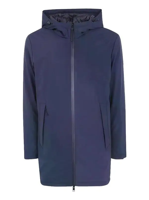PEOPLE OF SHIBUYA Hooded Zip-up Performance Jacket - Blue