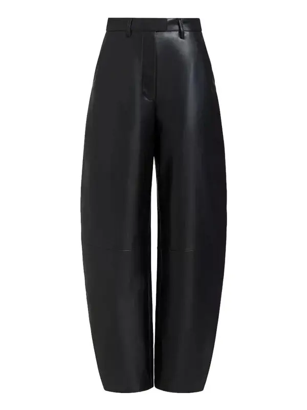 MARIE OLIVER Harlow Faux-leather Trousers - Black