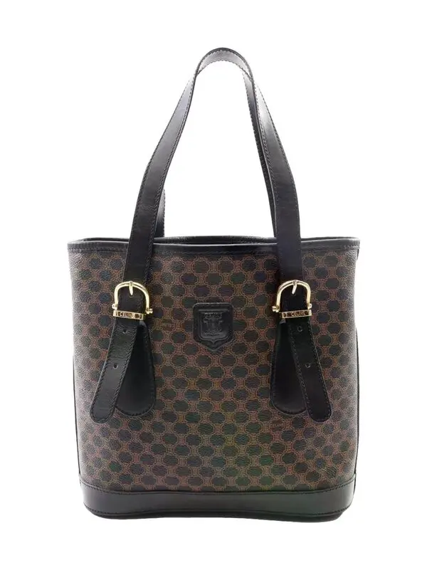 Celine 1990-2000 Macadam Tote Bag - Black