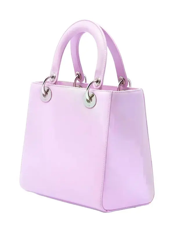 Dior 2014 Medium Calfskin Pockets Lady Satchel - Purple