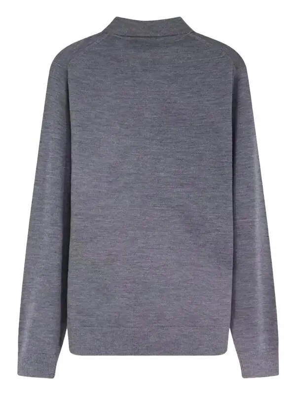 Vince Polo-collar Merino Sweater - Grey